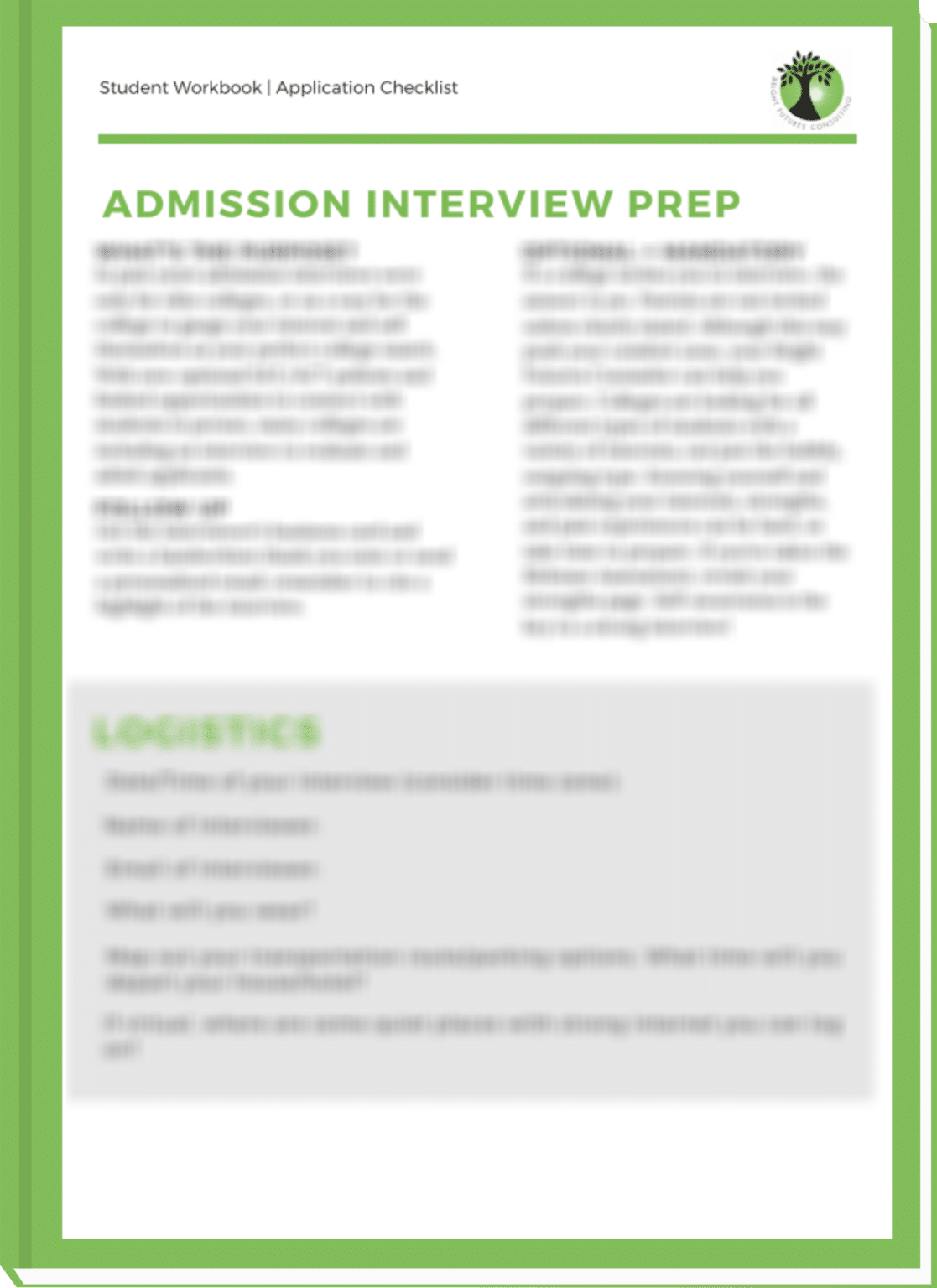 Admission Interview Prep Guide | Free Download | Test Optional