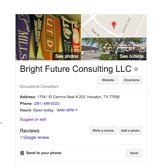 Bright Futures Consulting • Bright Futures Consulting, LLC